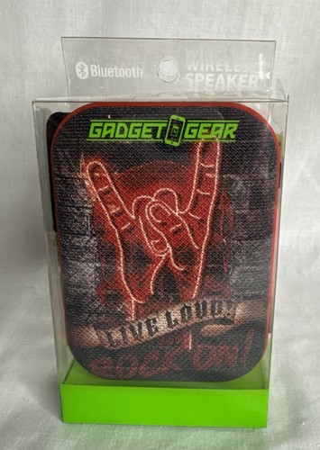 Gadget Gear Bluetooth Speaker - “Live Loud Rock On” | eBay