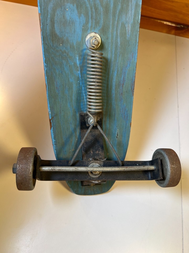 RARE 1960s HUMCO Surfer Skateboard Wood Wooden Metal Wheels San Diego ...