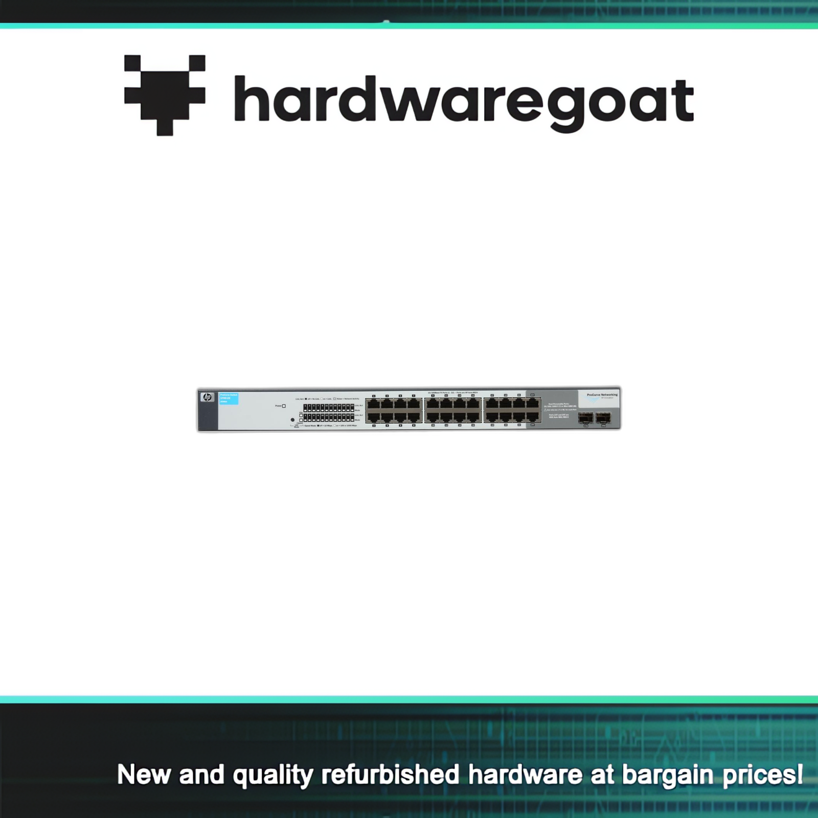 HP ProCurve 1700-24 J9080A 24 Port 100mbps Network Switch for sale ...