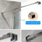 Stainless Steel Wall to Glass Support Rod Frameless Shower Panel ...