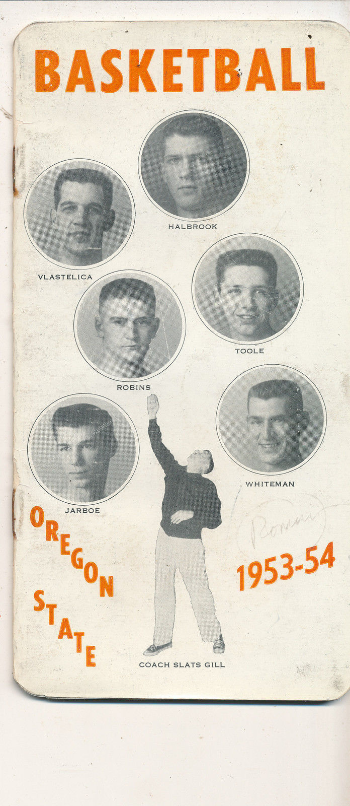 Oregon State 1952 - 1953 Slats Gill Basketball Media guide vg bkbx5 | eBay