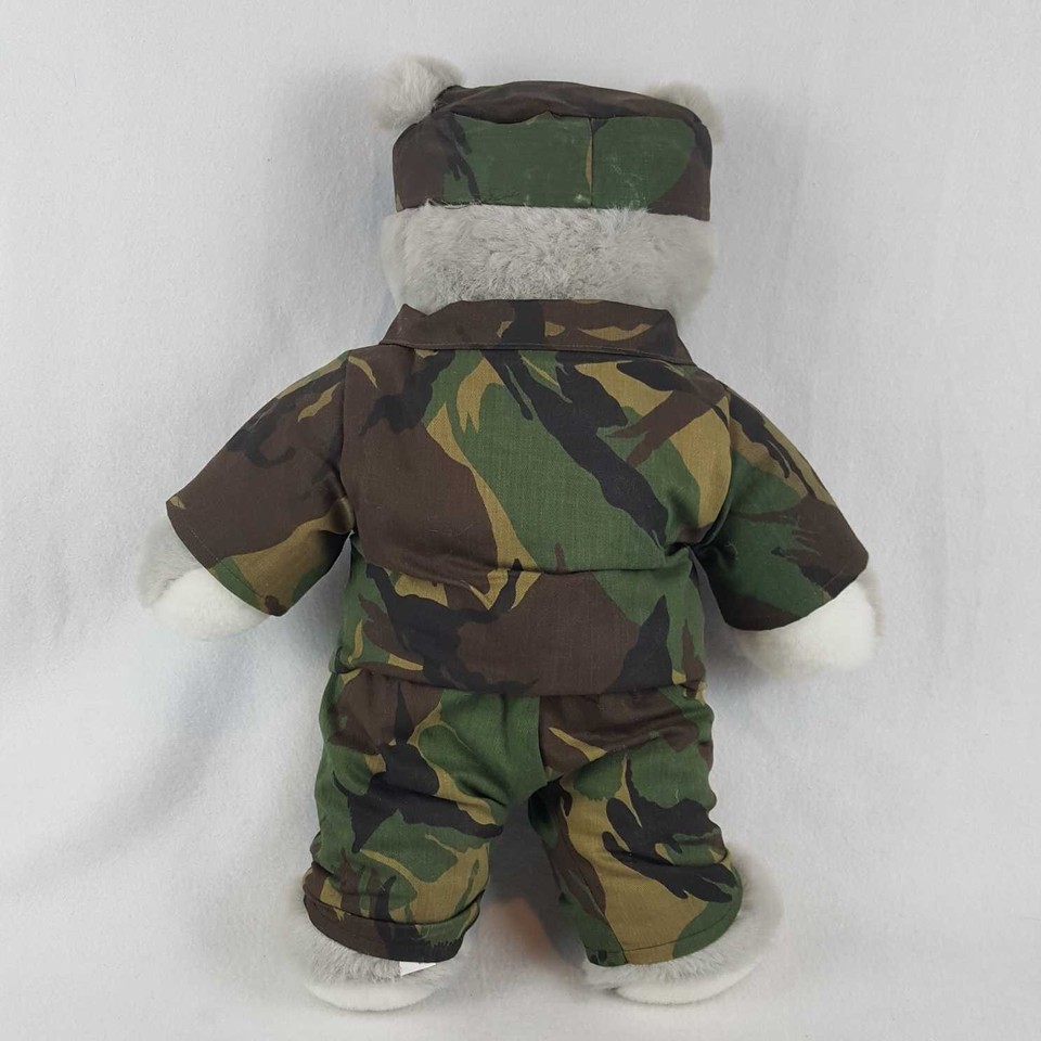 Army Bear 20" Plush Military Camo US Army Fatigues Top Pants T Shirt ...