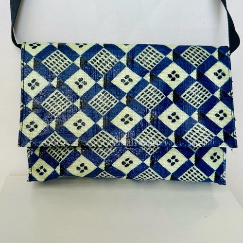 Vintage Blue Q Recycled Crossbody Medium Shoulder Bag Purse 2013 9 x 6 ...