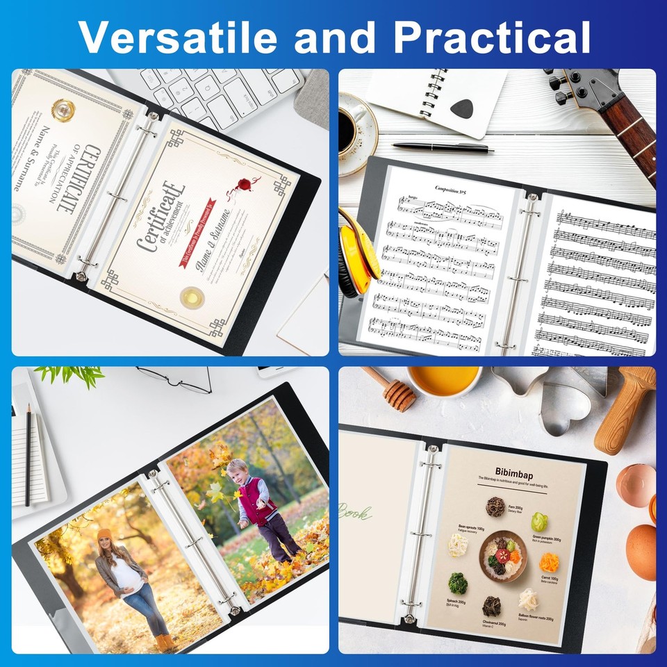 300 Pack Sheet Protectors 8.5 X 11 Inch Page Protectors for 3 Ring ...