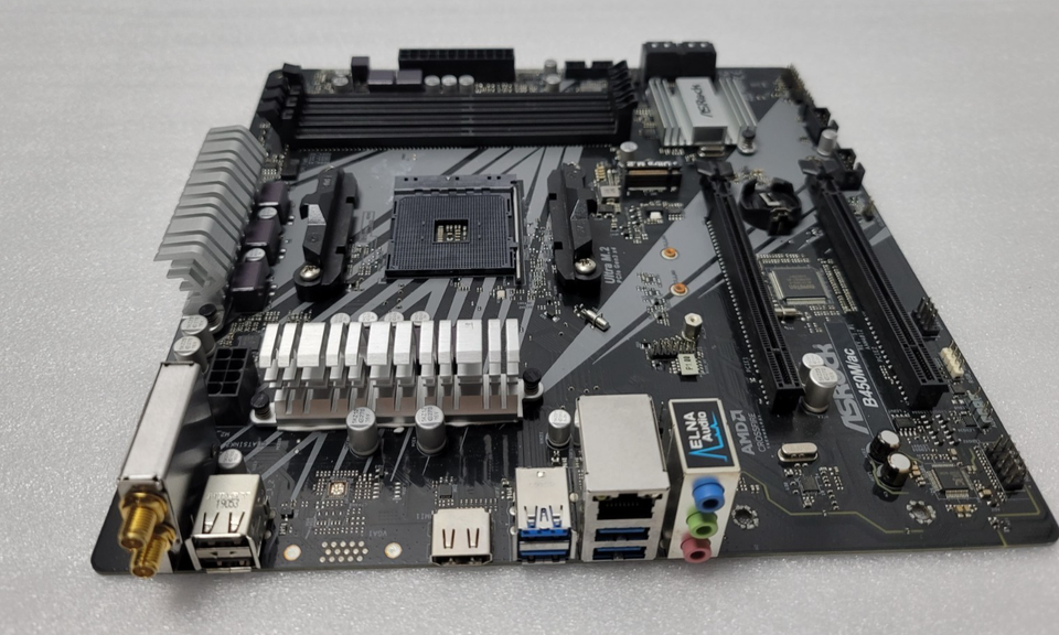 ASRock B450M AC R2.0 AM4 AMD B450, 6Gb/s Micro ATX AMD- Motherboard ...