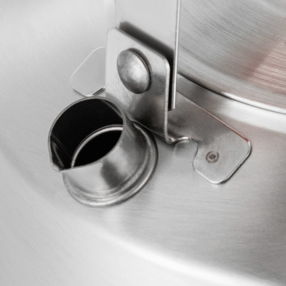 Silver Stainless Steel Kettle Round 1L Tea Pot Hot Water Kettle ...