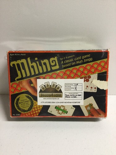 Vintage 1983 Mhing Card Game No. 2283 Based on Mah Jongg Suntex ...