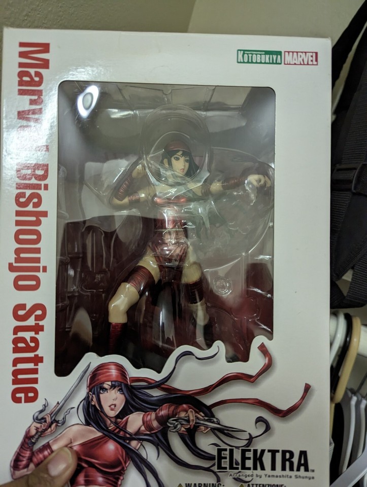 Used in Box Kotobukiya Bishoujo Elektra Statue Marvel | eBay
