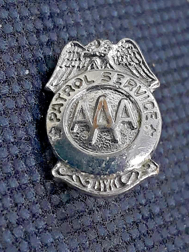 AAA Patrol Service Silver Tone Souvenir Badge Event Lapel Hat Vest Pin ...