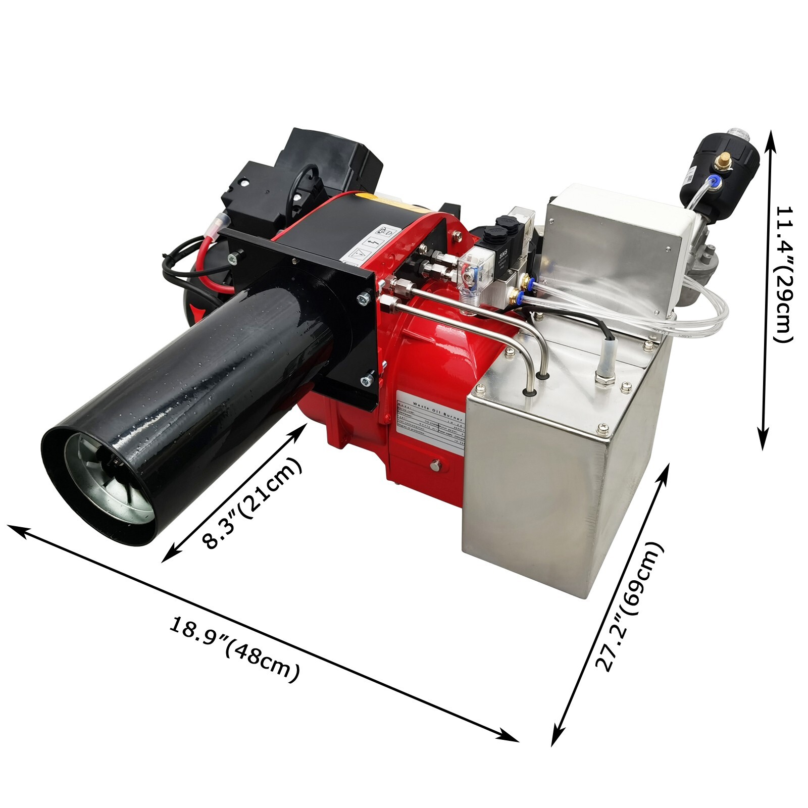 Waste Oil Heater Furnace Air Atomizing Oil Burner Combustion Engine ...