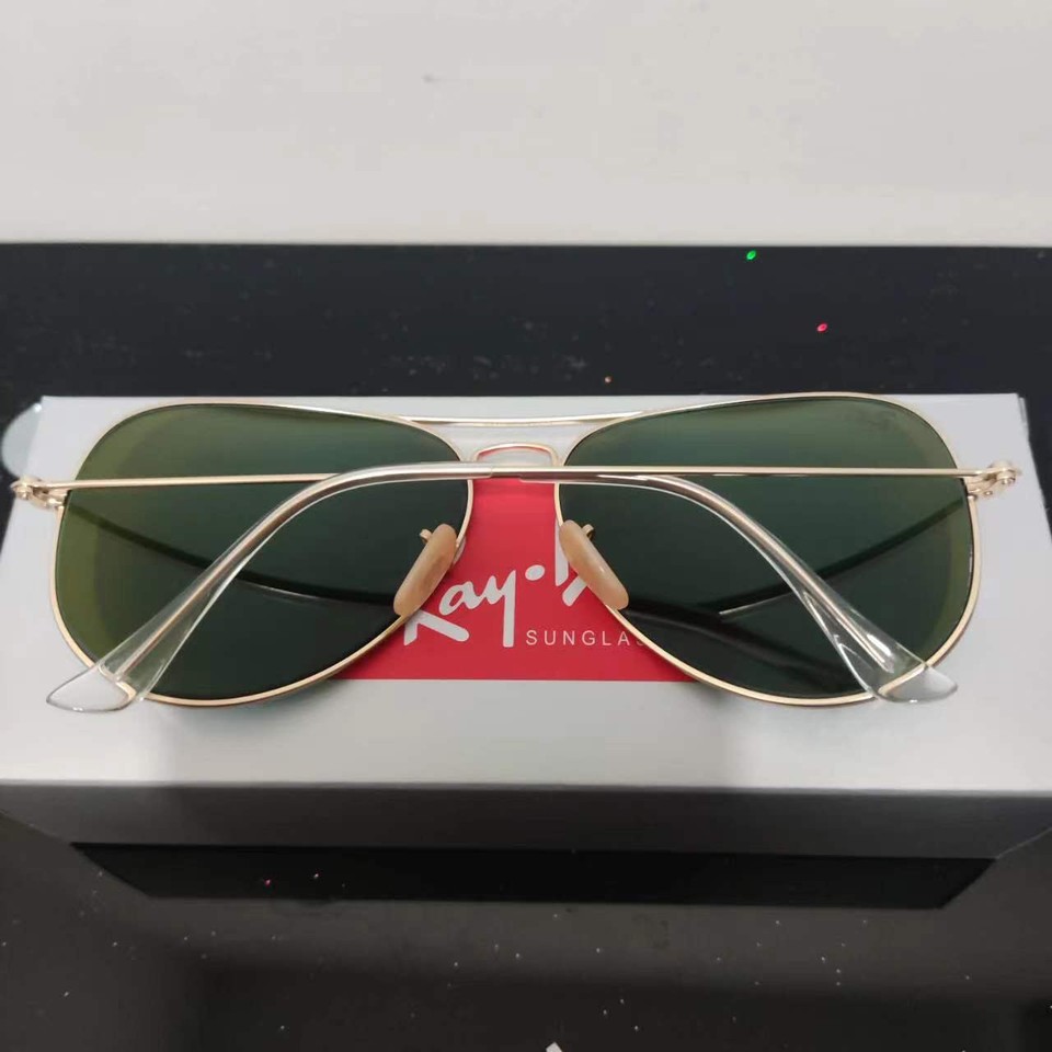 RAY-BAN RB3026, aviator sunglasses , Gold Frame,62mm large Blue Lens | eBay