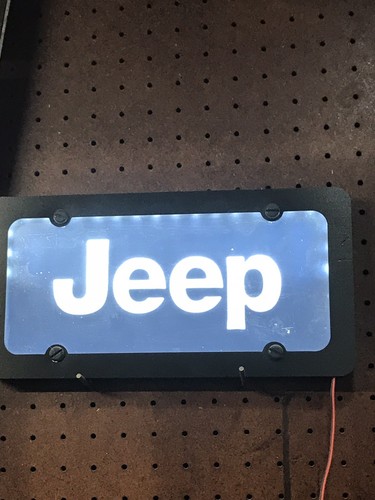 Jeep LED light Up License Plate | eBay