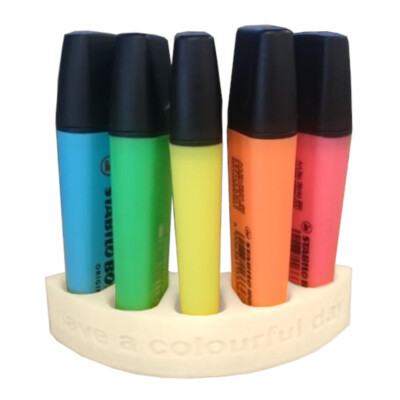 Desk Holder Stand for Stabilo Boss Original Highlighter Pen Marker Pens ...