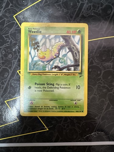 WEEDLE - 100/130 - Base Set 2 - Pokemon Card D11 | eBay