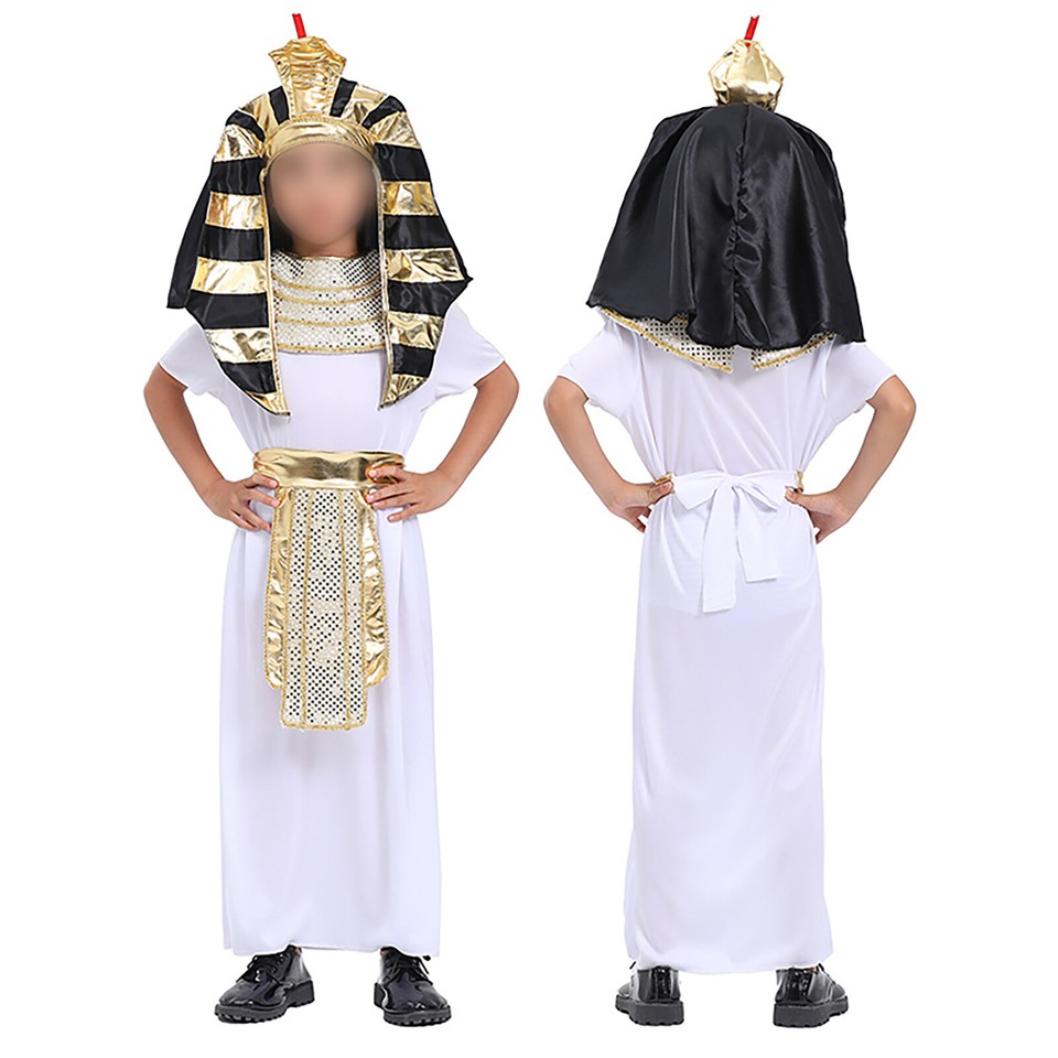 Performance Acient Egyptian Pharaoh King Robe Headwear Set Waistband | eBay