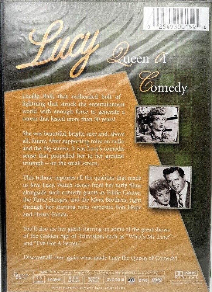 Lucy: Queen Of Comedy DVD Brand NEW Lucille Ball Desi Arnez | eBay