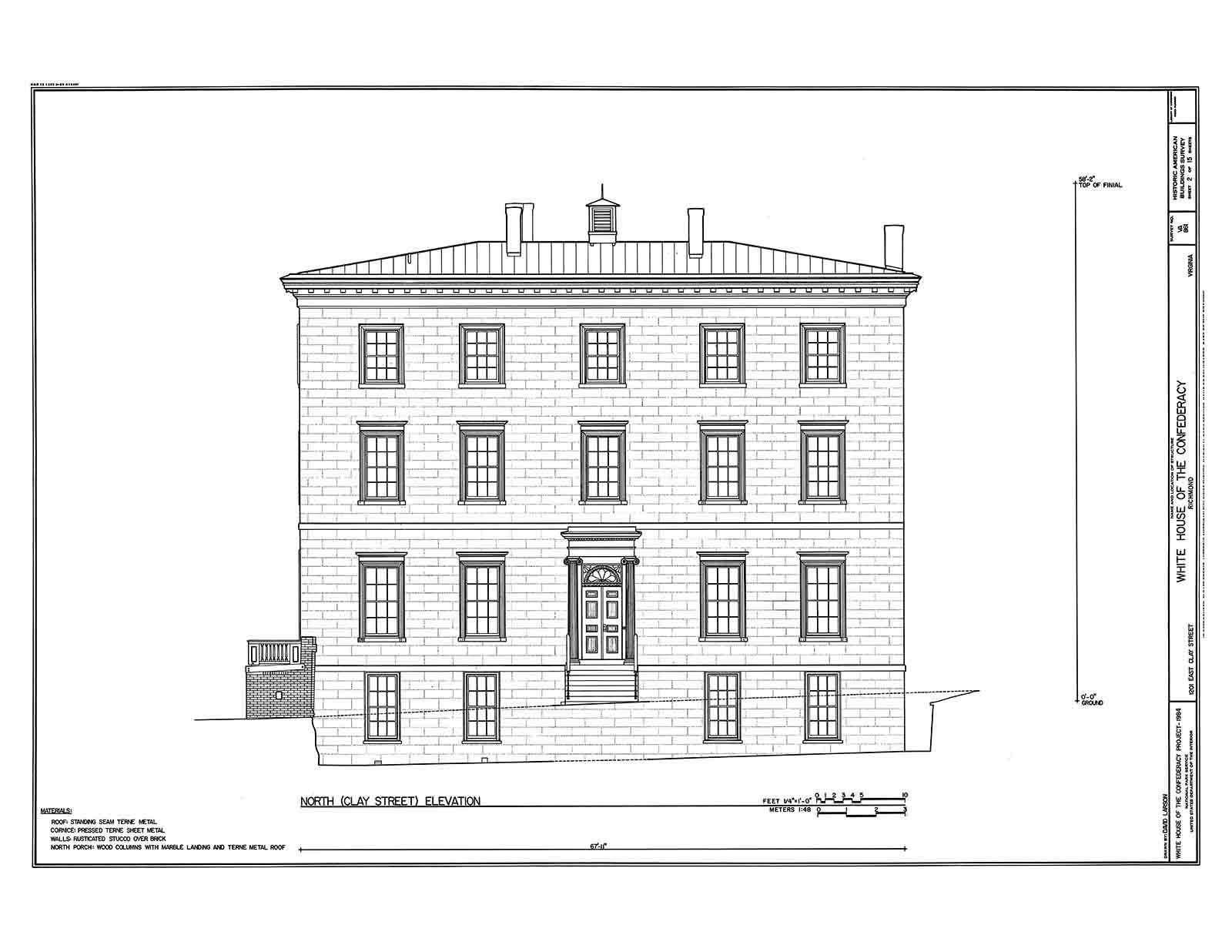 White House of the Confederacy Drawings, Brockenbrough House ...