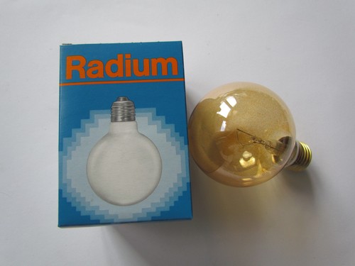 Radium Ambiente Lux Globe E27 60W G95 Antique Globe Lamp Gold Lustre ...