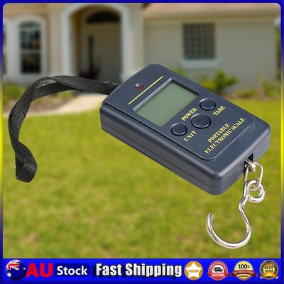AU 40kg/10g Digital Hanging Scales Small Electronic Hook Scale Hand ...