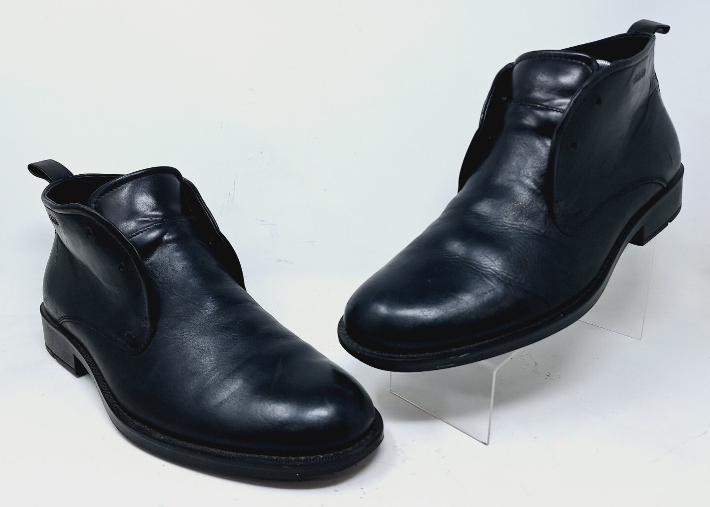 Ecco Mens Shock Point Gore Tex Black Leather Chukka A… - Gem