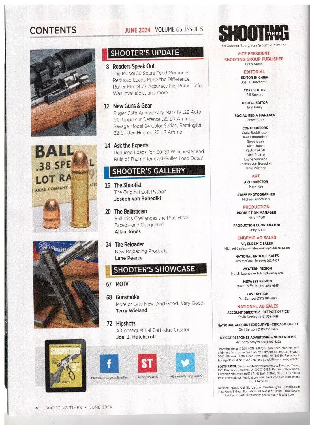 SHOOTING TIMES MAGAZINE JUNE 2024, COLT, BENELLI, CREEDMORE, STEVENS ...