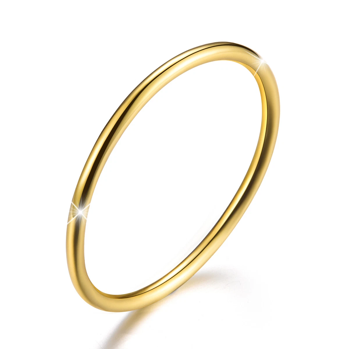 Designer Plain Gold Ring