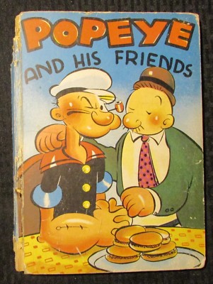 1937 POPEYE AND HIS FRIENDS HC GD 2.0 Whitman Thimble Theatre | eBay