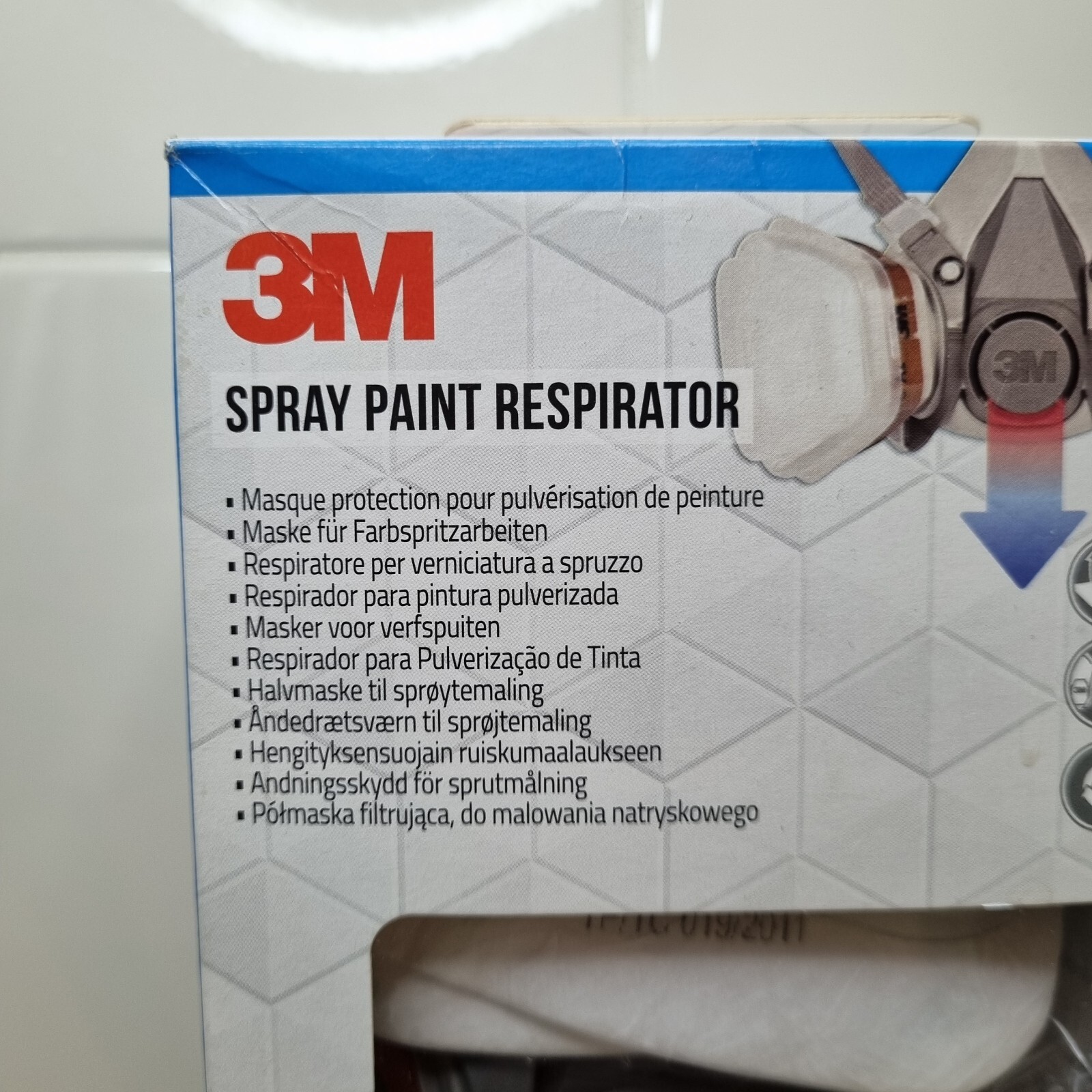 3M Spray Paint Respirator Kit Reusable Half Face Mask Kit 6002PRO ...