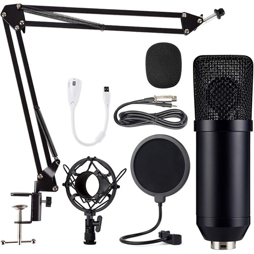 Professional Studio Recording Microphone Condenser Mic for Streaming ...