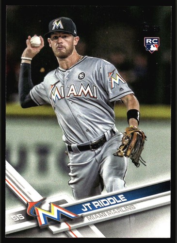 2017 Topps Update J.T. Riddle Rookie #US159 Miami Marlins | eBay