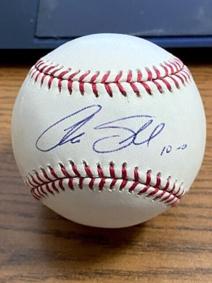 AARON SMALL 2 SIGNED AUTOGRAPHED OML BASEBALL! Athletics, Yankees ...