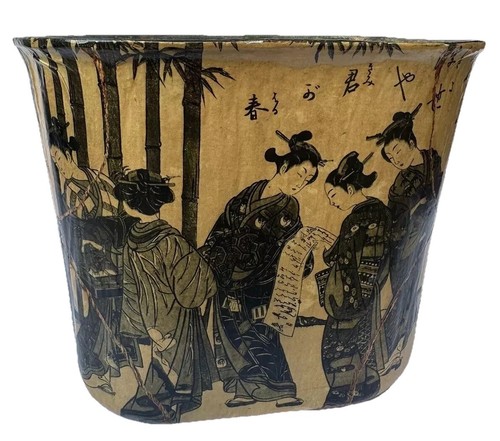 Wooden Japanese Bucket Planting Pot Antique Rare Folk Art Japan HTF VTG ...