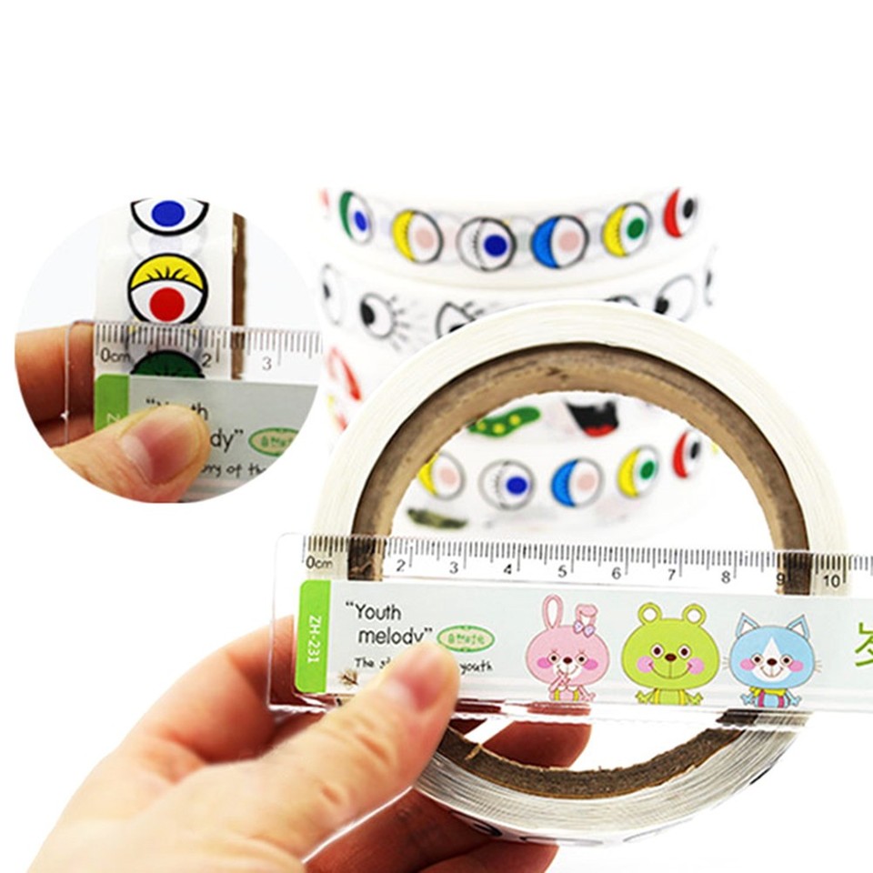 1 Roll/1000 Pcs Colorful Mouth Cartoon Mini Sticker Self-adhesive DIY ...