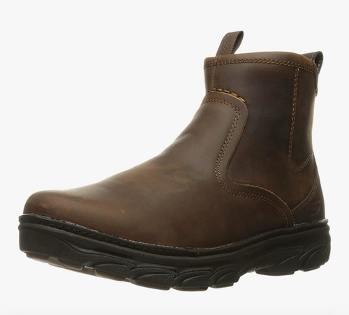 Skechers Men's Resment Korver Size 10.5 Dark Brown 64849 Zipper | eBay