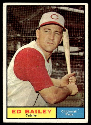 1961 TOPPS ED BAILEY 418 GOOD BASEBALL CINCINNATI REDS | eBay