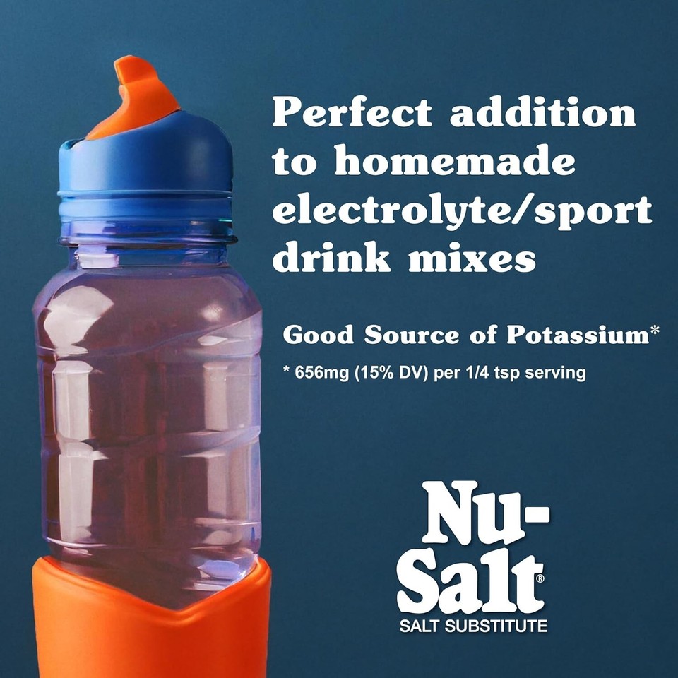 Nu-Salt Sodium-Free Salt Substitute, Contains Potassium Chloride, Table ...