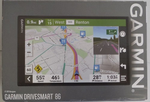 Garmin - DriveSmart 86 8" GPS with Built-In, Bluetooth, Map Updates and ...