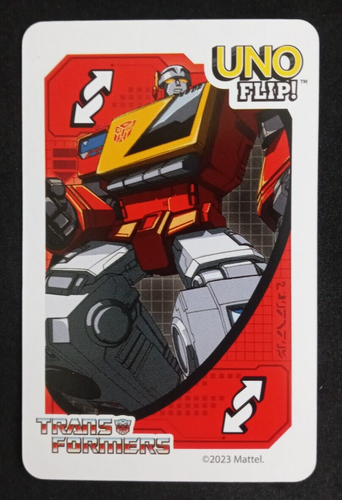 Uno Flip! Transformers Card Red Blaster Reverse Card | eBay