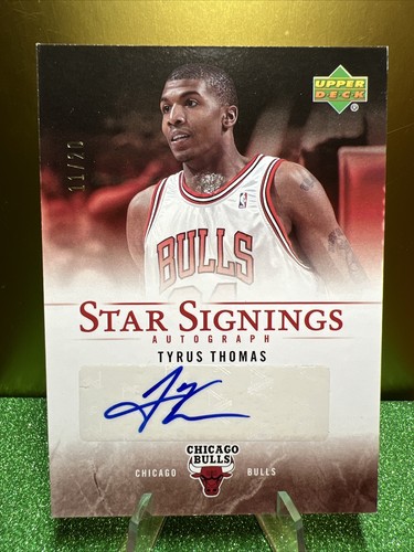 Tyrus Thomas 2007-2008 Upper Deck Star Signings Autograph AUTO Gold ...