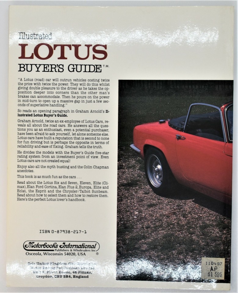 Lotus Buyer's Guide Book by Graham Arnold | eBay