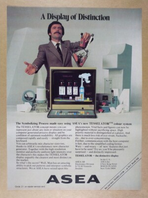1981 ASEA Tesselator Color Graphics Display vintage print Ad | eBay