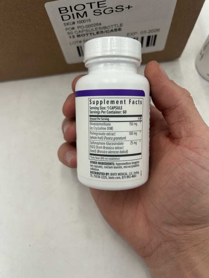12 Pack Biote Nutraceutical DIM SGS + Hormone + Detox 60 Capsules EXP ...