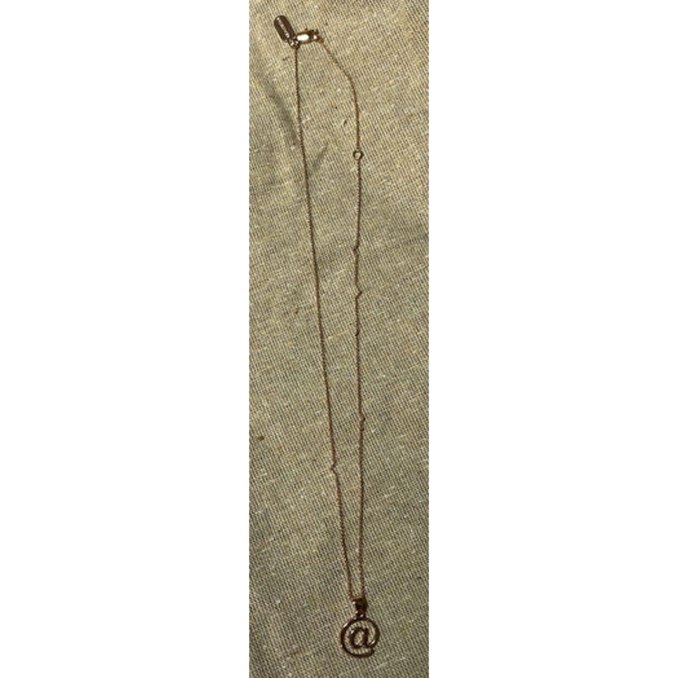 Lisa Freede '@' Necklace, Brand New, Rose Gold Tone, J74 | eBay