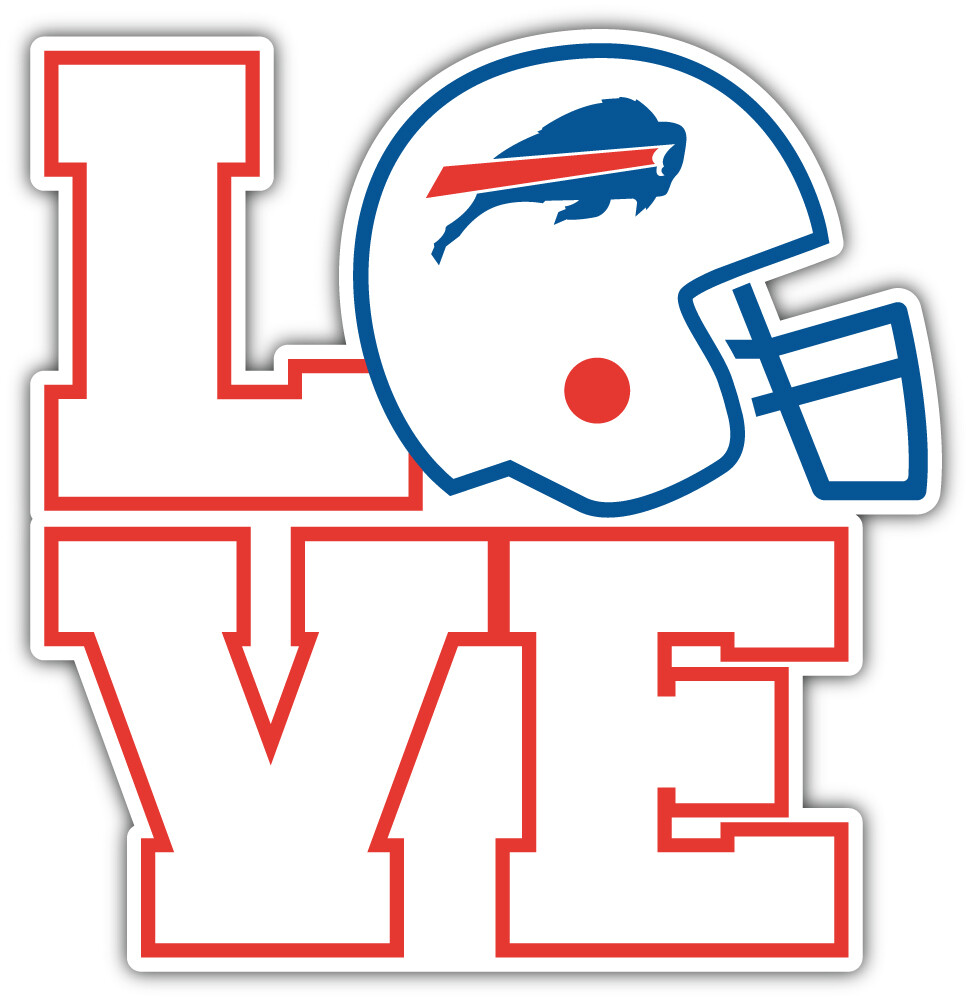 Buffalo Bills Love NFL Sport Car Bumper Sticker Decal "SIZES" | eBay