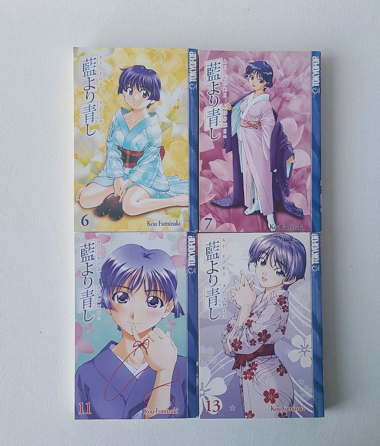 Ai Yori Aoshi Vol. 6, 7, 11, 13 by Kou Fumizaki Lot of 4 Japanese Manga ...