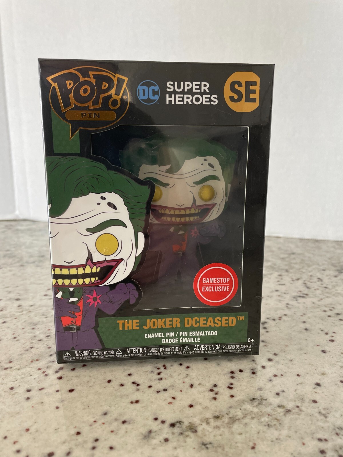 Funko Pop! Pin DC Super Heroes SE The Joker Dceased Enamel Pin GameStop ...