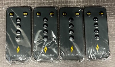Lot of 4 Luminara Real Flame Effect Candle Replacement Remote Controls ...