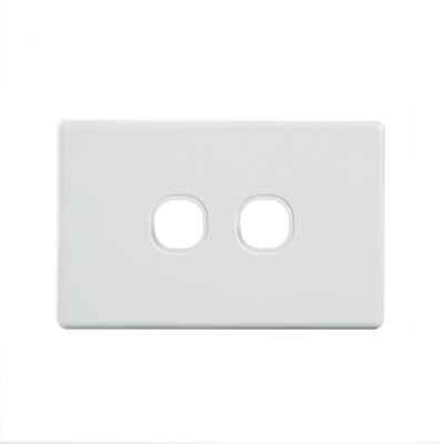 Classic 2 Gang Switch Cover Plate | White | eBay