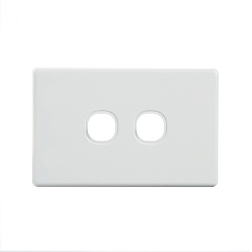 Classic 2 Gang Switch Cover Plate | White | eBay