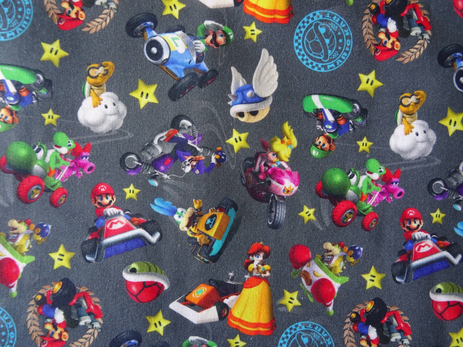 Super Mario Cotton Fabric 55 inch width by the 1/2 yard | eBay